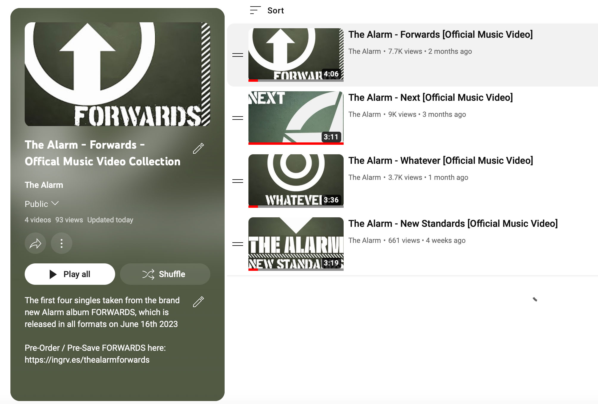 The Alarm > New album > FORWARDS – OUT NOW – The Alarm